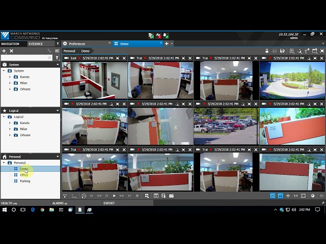 March Networks End User Training Command Client