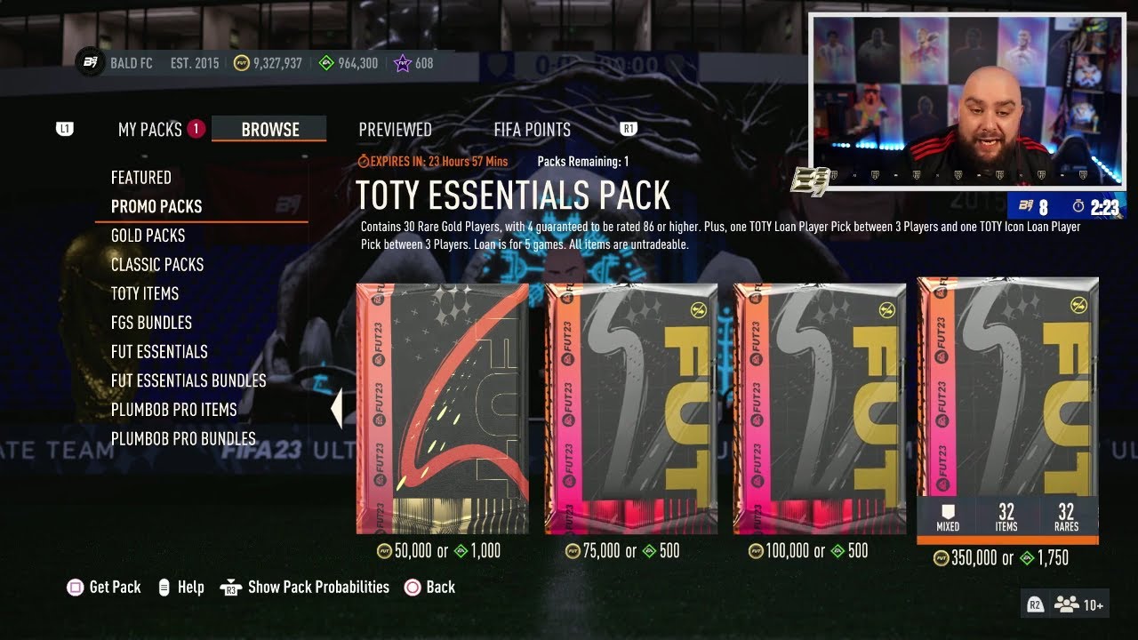 Bateson87 Tests New Toty Essentials Pack Youtube