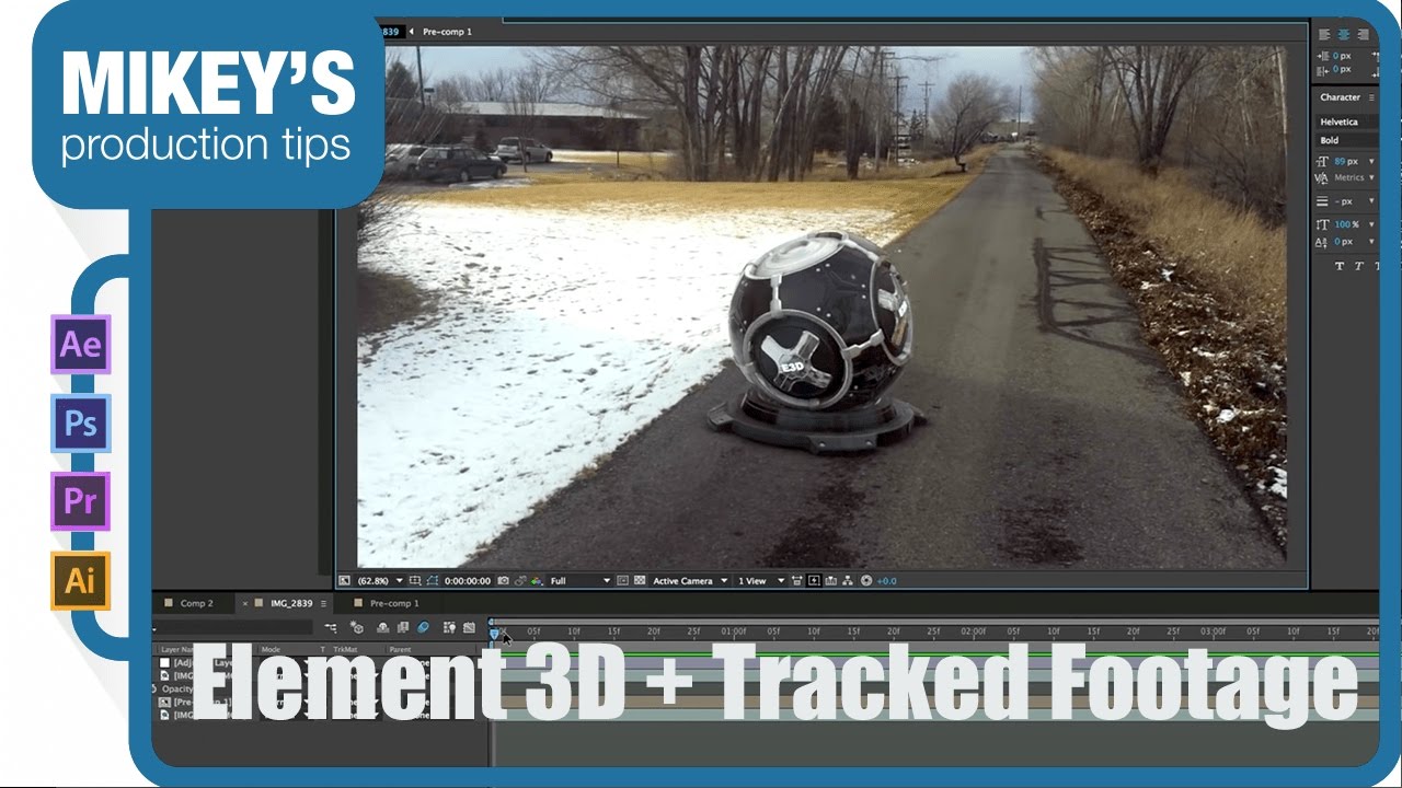 Element 3d Tracked Footage Youtube