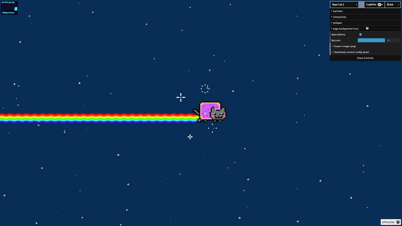 Tsparticles Nyan Cat Youtube