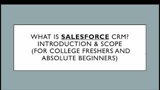 Introduction To Salesforce Technology For Beginners Synthmind