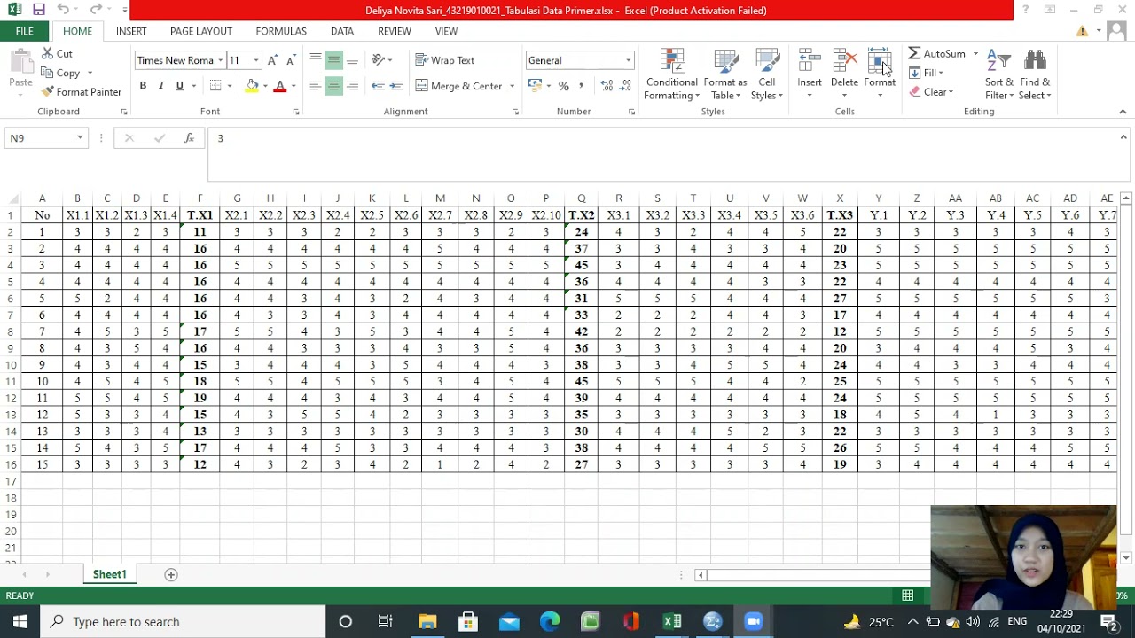 Cara Membuat Tabulasi Data Kuesioner Di Excel Dan Spss Contoh Kuesioner ... Cara Membuat Tabulasi Data Kuesioner Di Excel Dan Spss Contoh Kuesioner ...