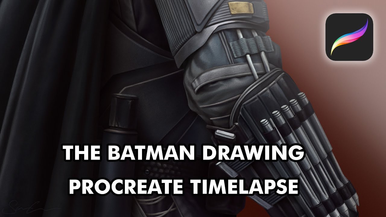 Drawing The Batman Procreate Timelapse Youtube