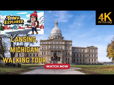 Lansing Michigan A Walking Tour 4k Hd Youtube