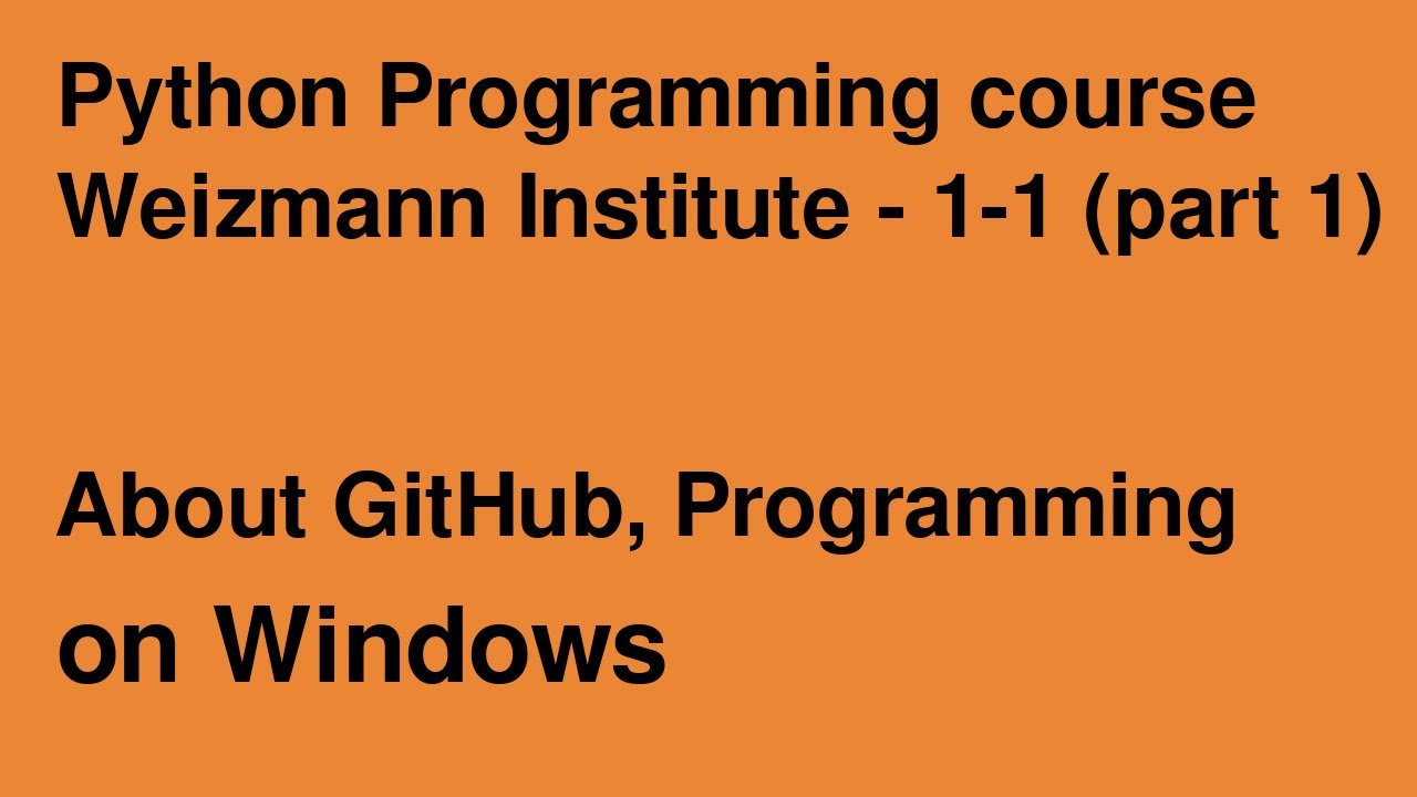 Python Programming Course 2024 12 Part 1 Youtube