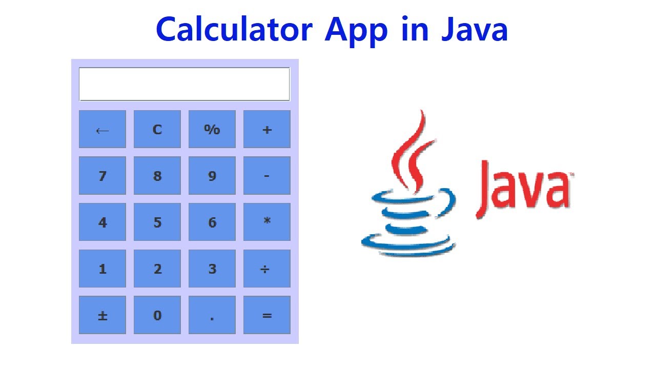 Calculator App In Java Youtube