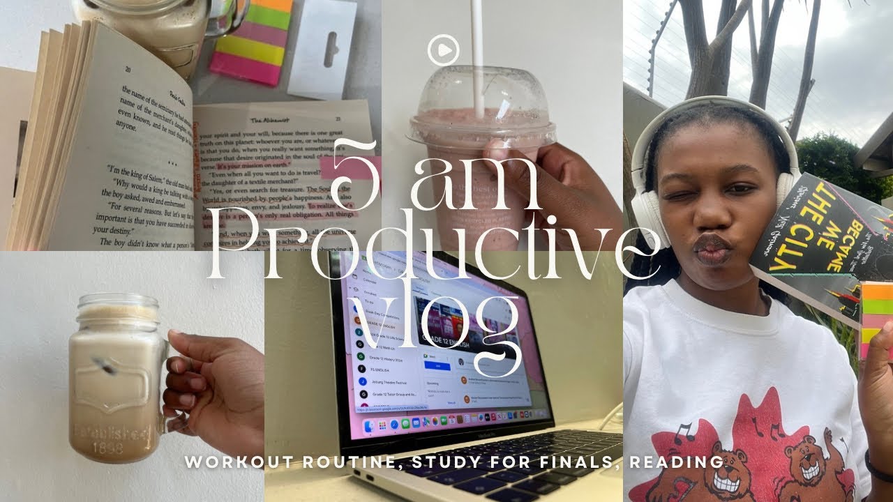 Study Vlog 03 ﾋ鳴ｰ 5am Productive Finals Vlog Youtube