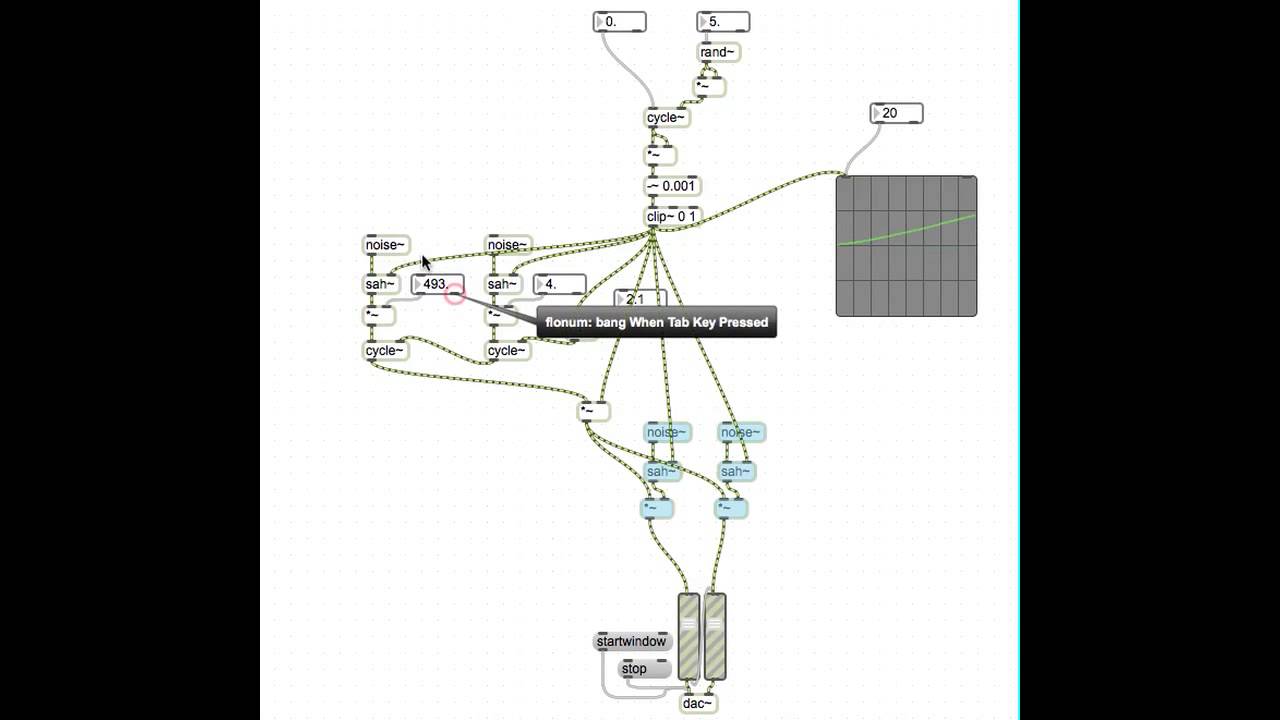Max Msp Patch Microsounds Live Coding Youtube