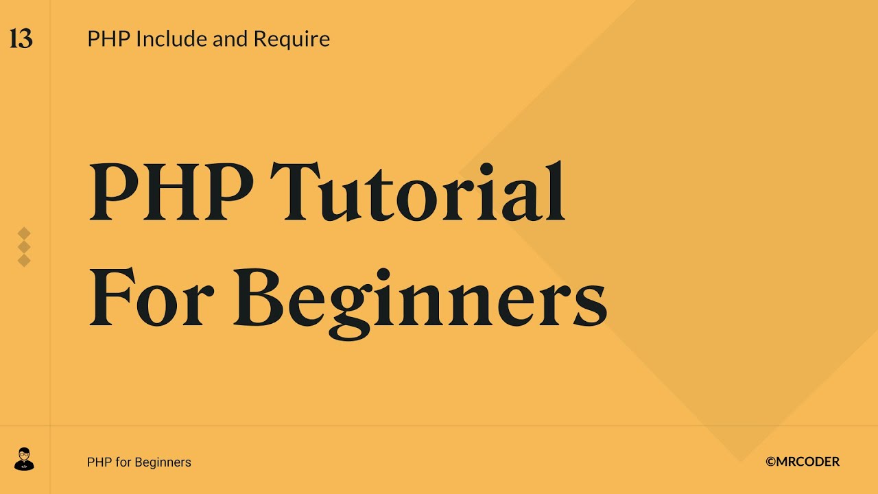 Php Include And Require Php Tutorial For Beginners 13 Youtube