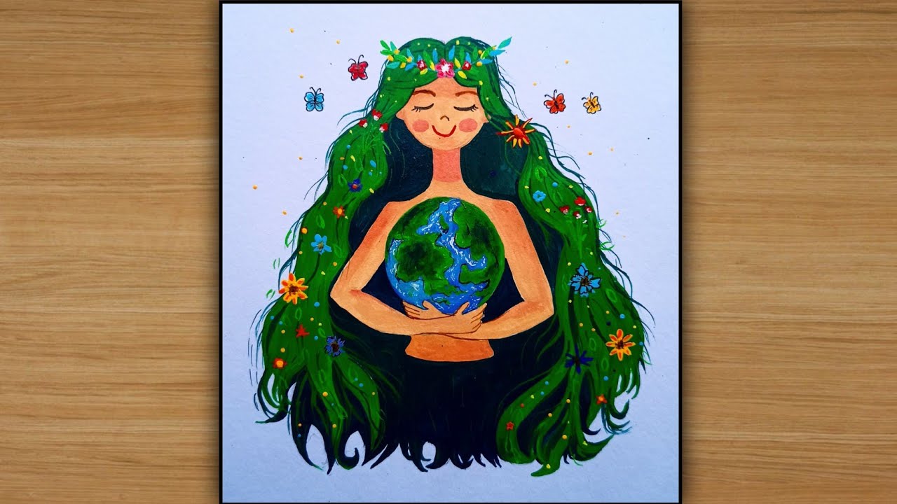 Save Mother Earth Drawing