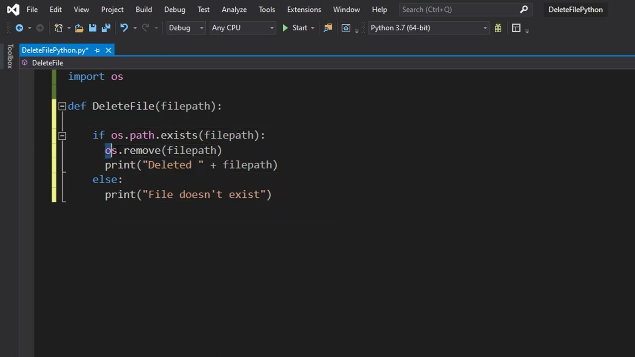 How To Delete A File Using Python Simple Youtube