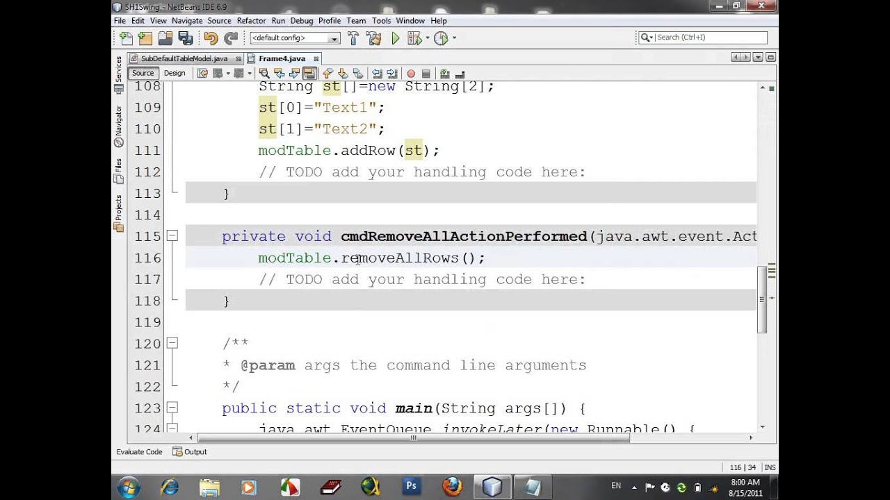 02 Jtable Customize Defaulttablemodel Youtube