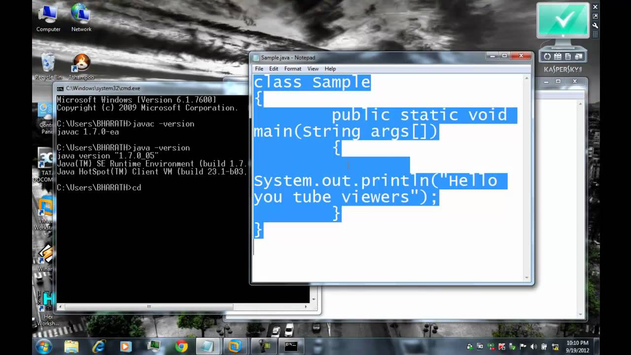 Compiling Java In Command Prompt Sapjeever