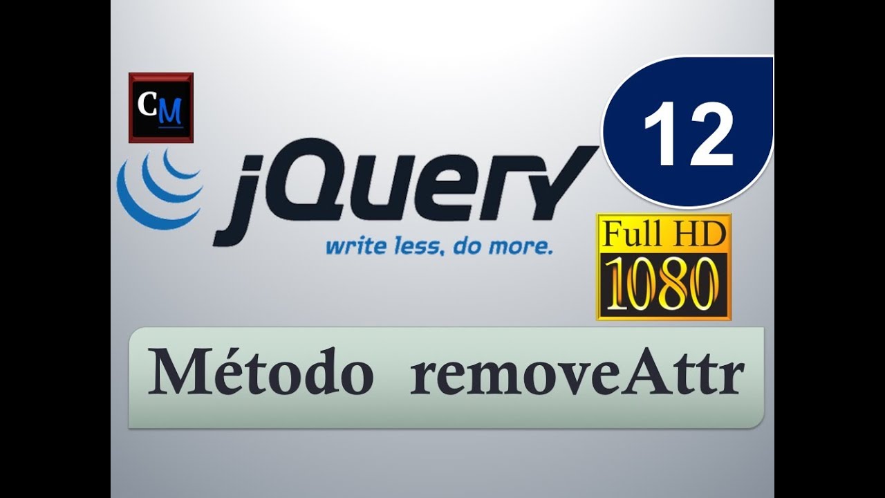 Tutorial De Jquery 12 Removeattr Youtube