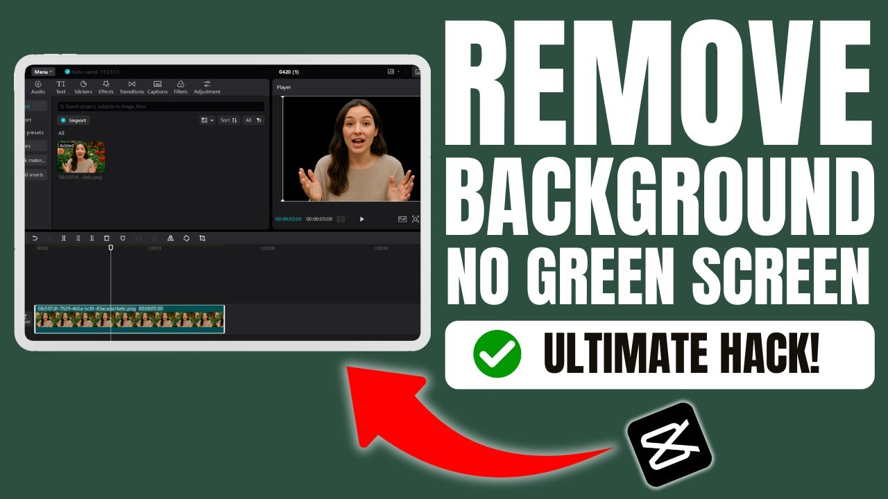 How To Remove Background In Capcut Pc No Green Screen Needed Youtube