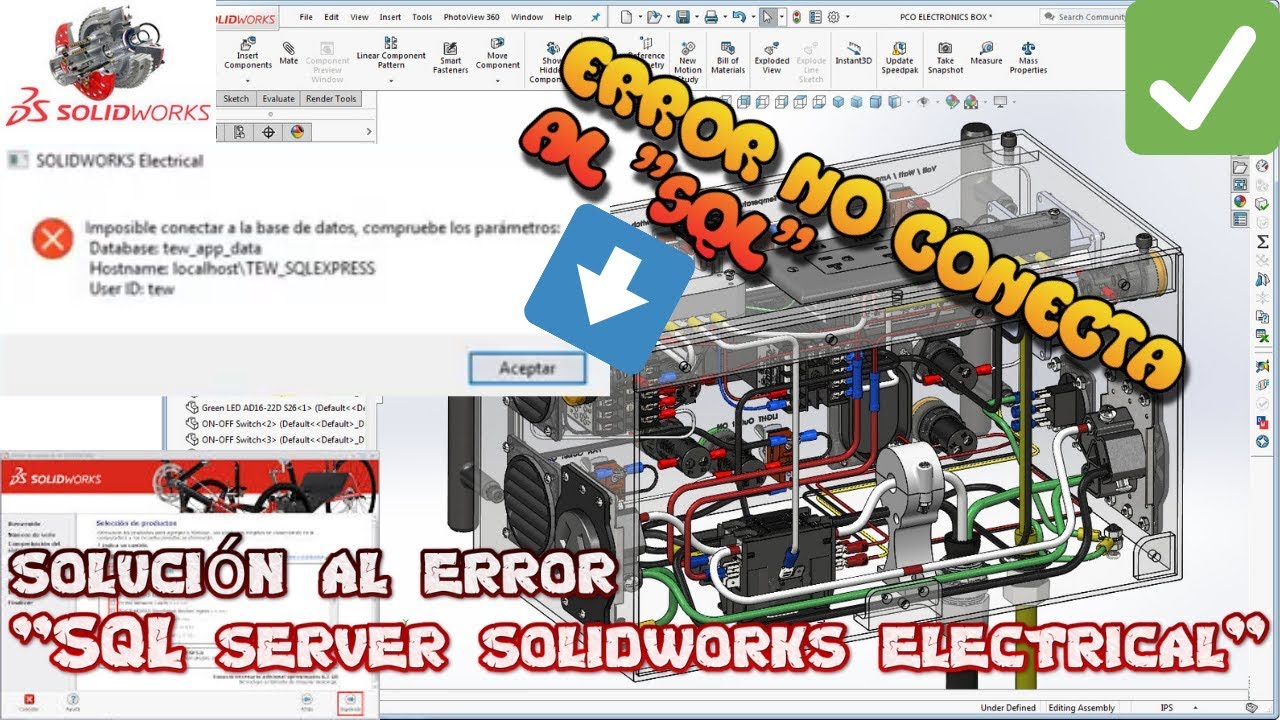 Solución Del Error No Conecta Con El Sql Server Solidworks Electrical