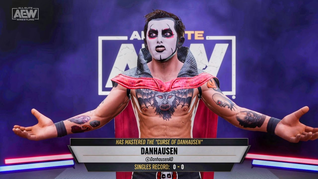 Danhausen Entrance Signature Finisher Curse Aew Fight Forever