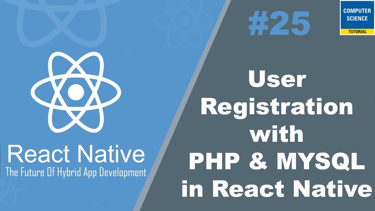 User Registration With Php And Mysql In React Native Insert Record