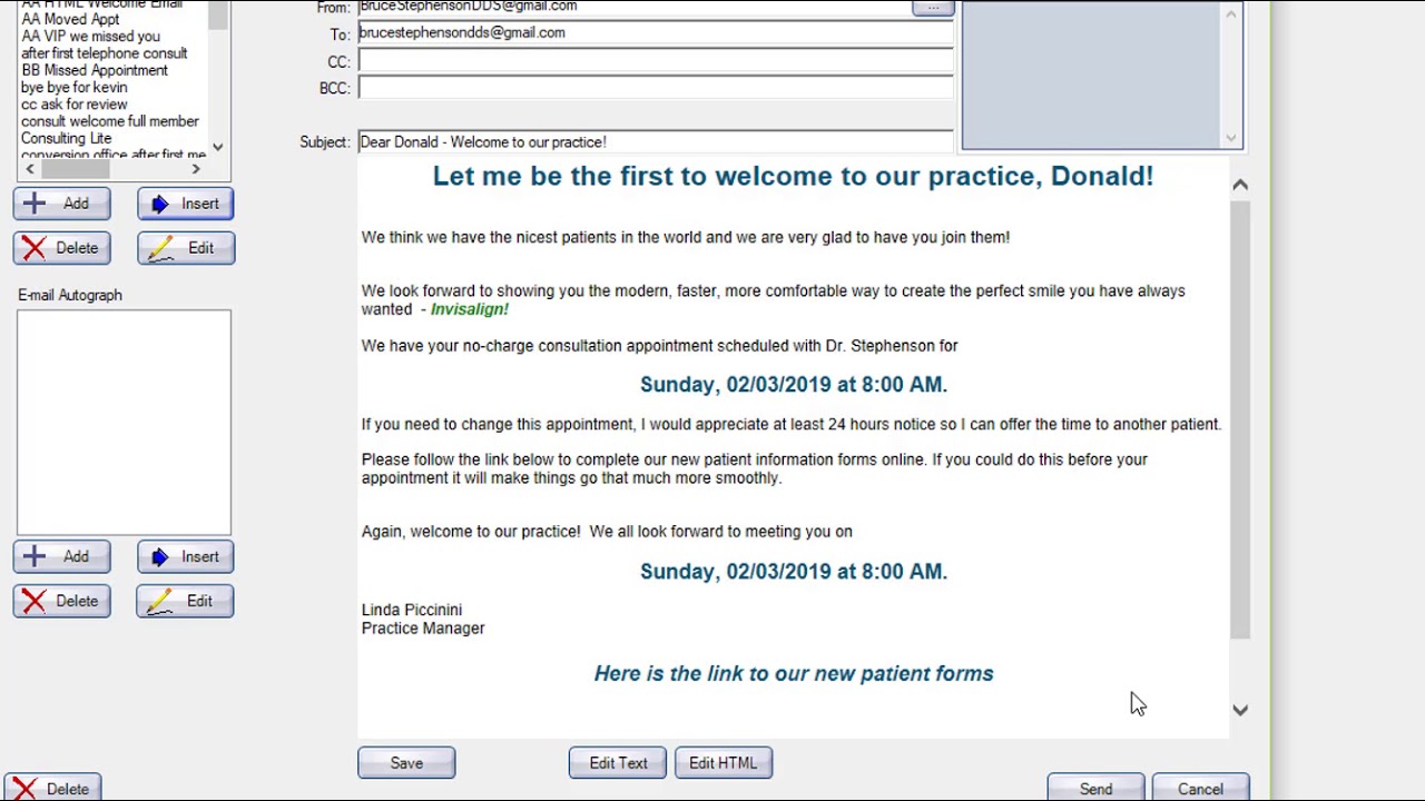 Html Email Templates In Open Dental Youtube