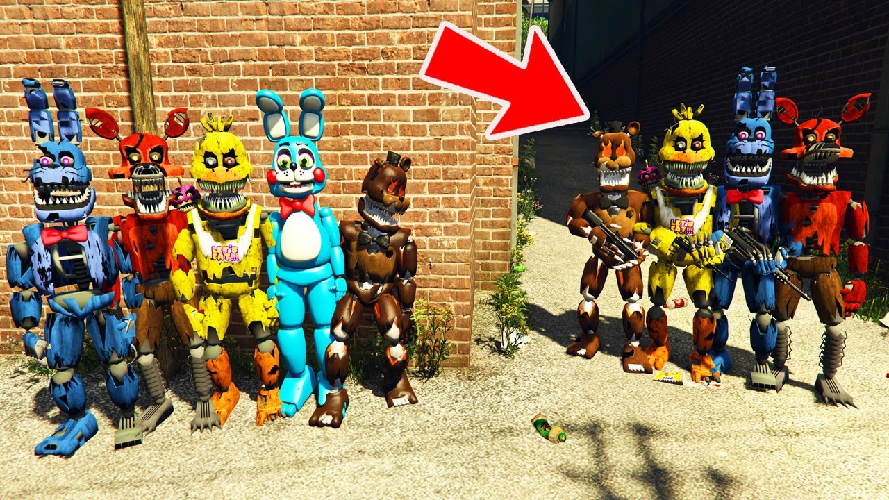 Can The Nightmare Animatronics Win The Nightmares Gta 5 Fnaf Animation