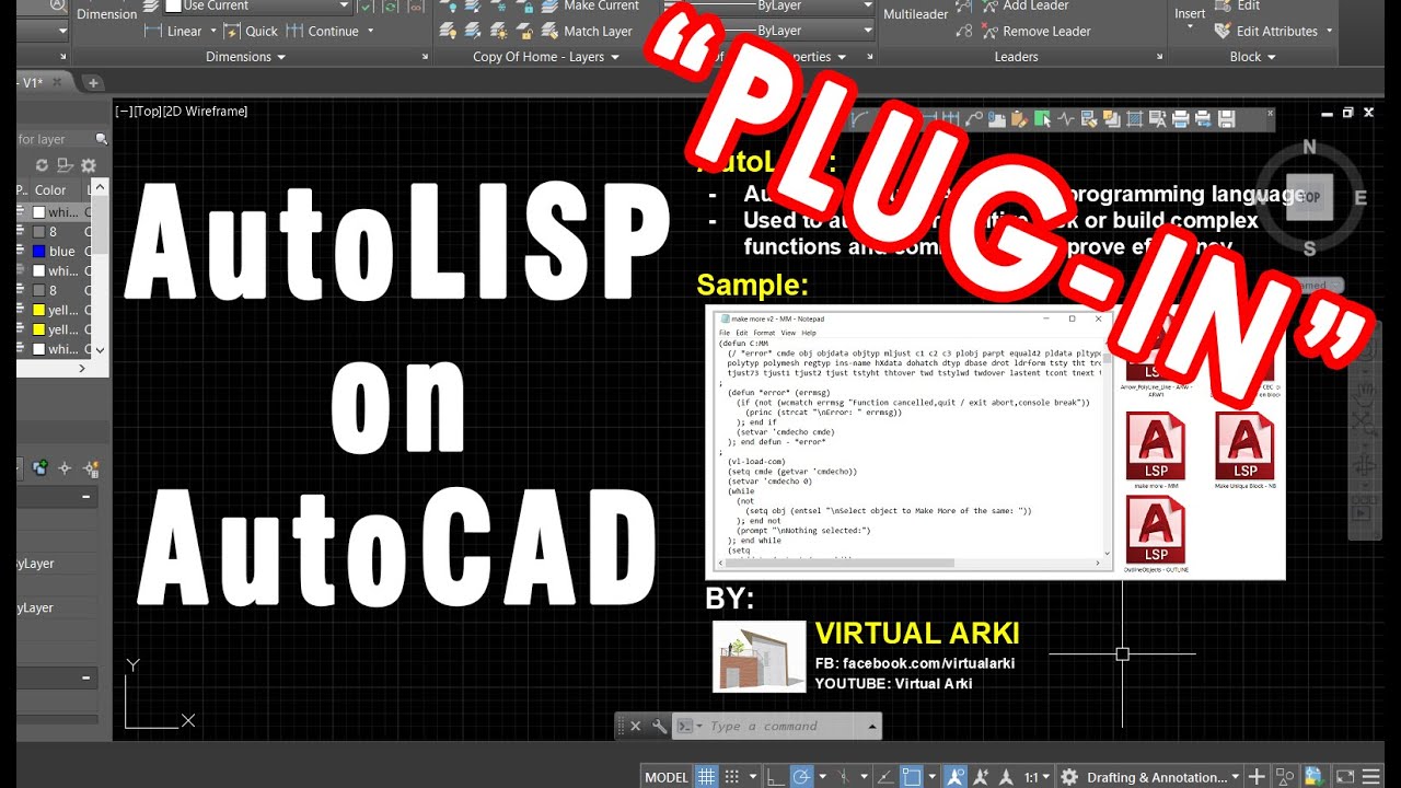 How To Use Autolisp Plug In For Autocad Top 5 Must Have Youtube