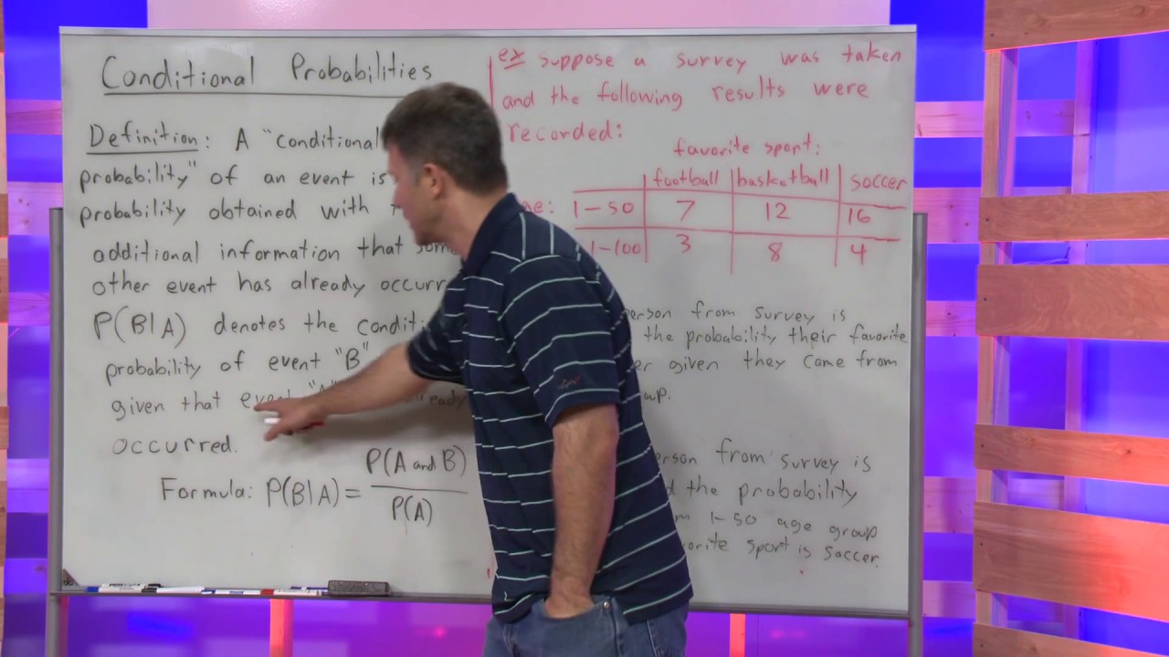 Conditional Probabilities Youtube