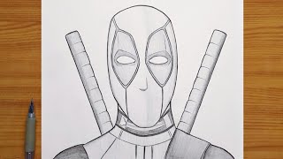 How To Draw Deadpool Step By Step Tutorial Easy Drawing Mp3 Mp4
