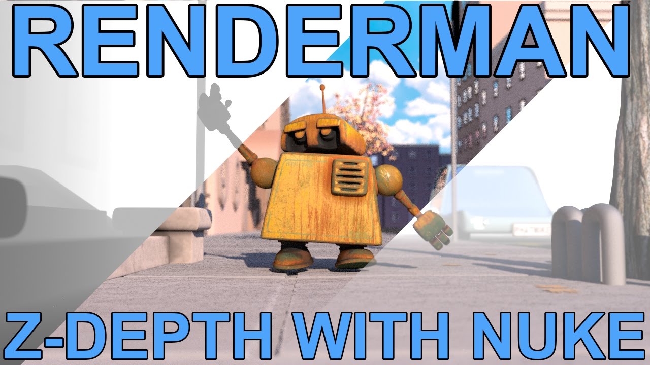 Renderman 21 Exporting Z Depth To Nuke Tutorial Youtube