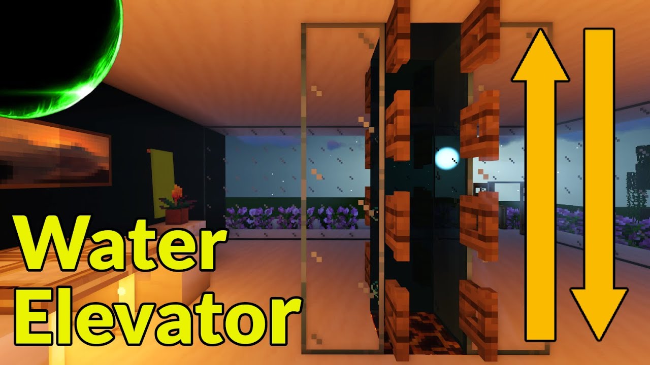 How To Make A Two Way Multi Floor Water Elevator Minecraft Redstone