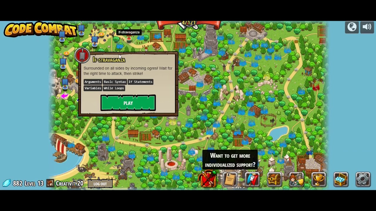 Codecombat Backwoods Forest Part2 Python Youtube