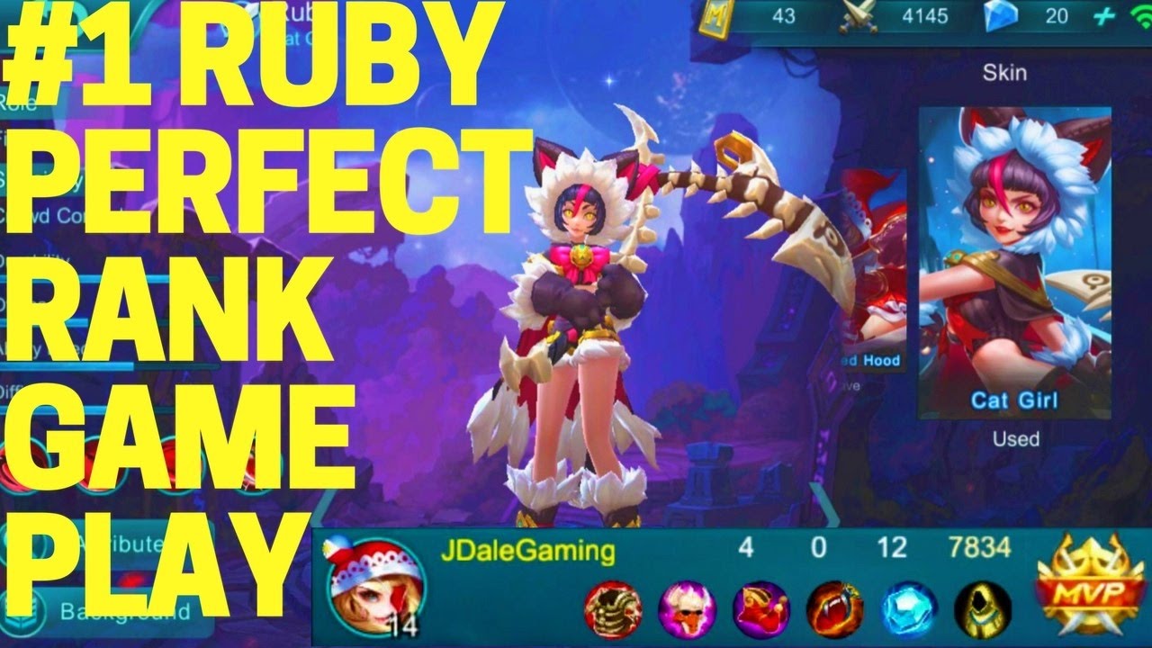Mobile Legends Perfect Ruby Gameplay Skill Combo Youtube