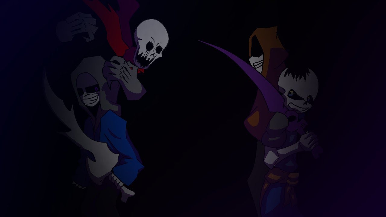 Dust Sans Last Genocide Vs Dusttrust Sans Phase 2 Fight Animation