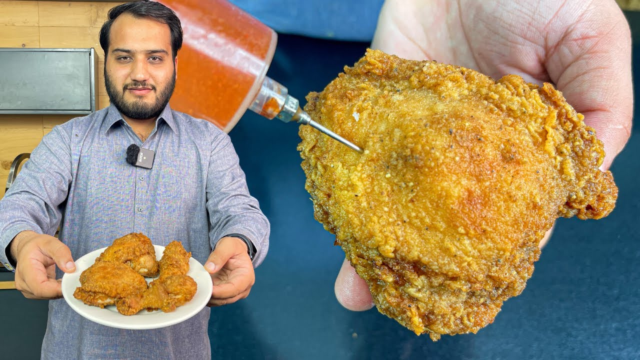 Injection Broast Albaik Style Chicken Broast At Home Youtube