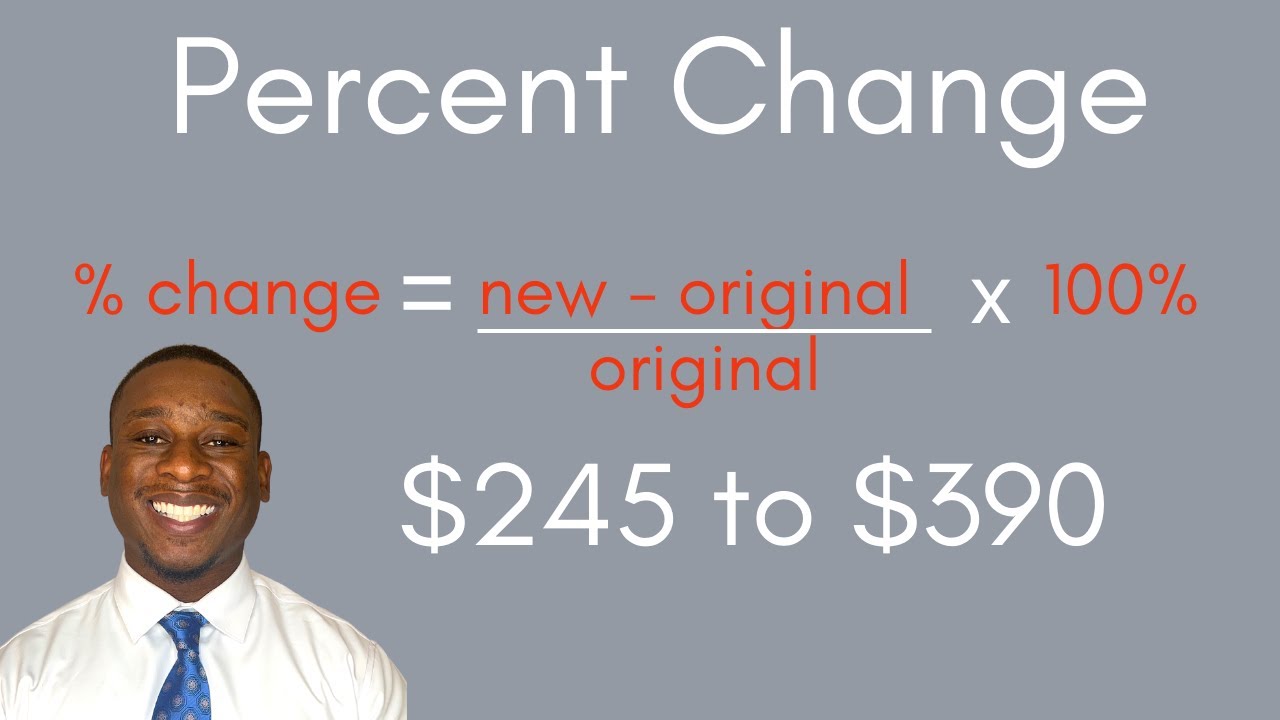 How To Find Percent Change Increase Decrease Youtube