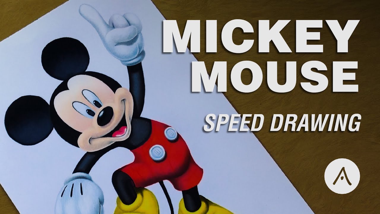 Drawing Mickey Mouse Time Lapse Artimeless Youtube