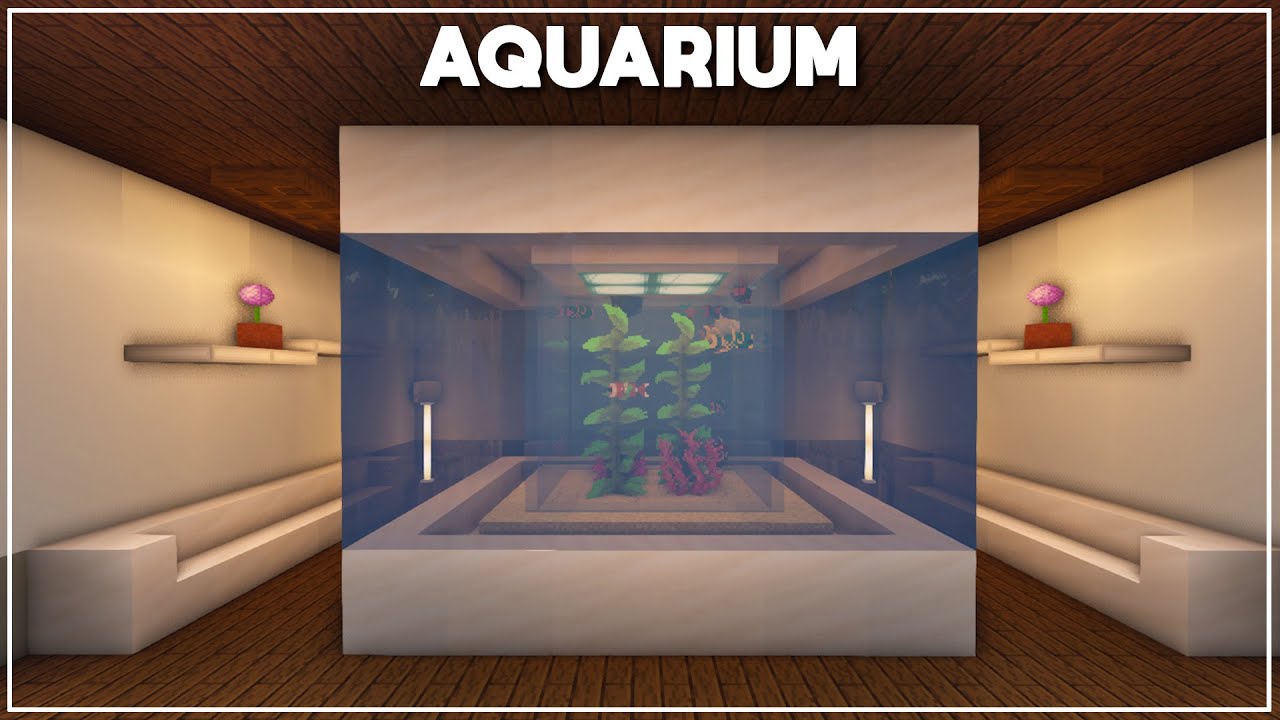 Minecraft How To Build An Aquarium Tutorial 2020 Youtube