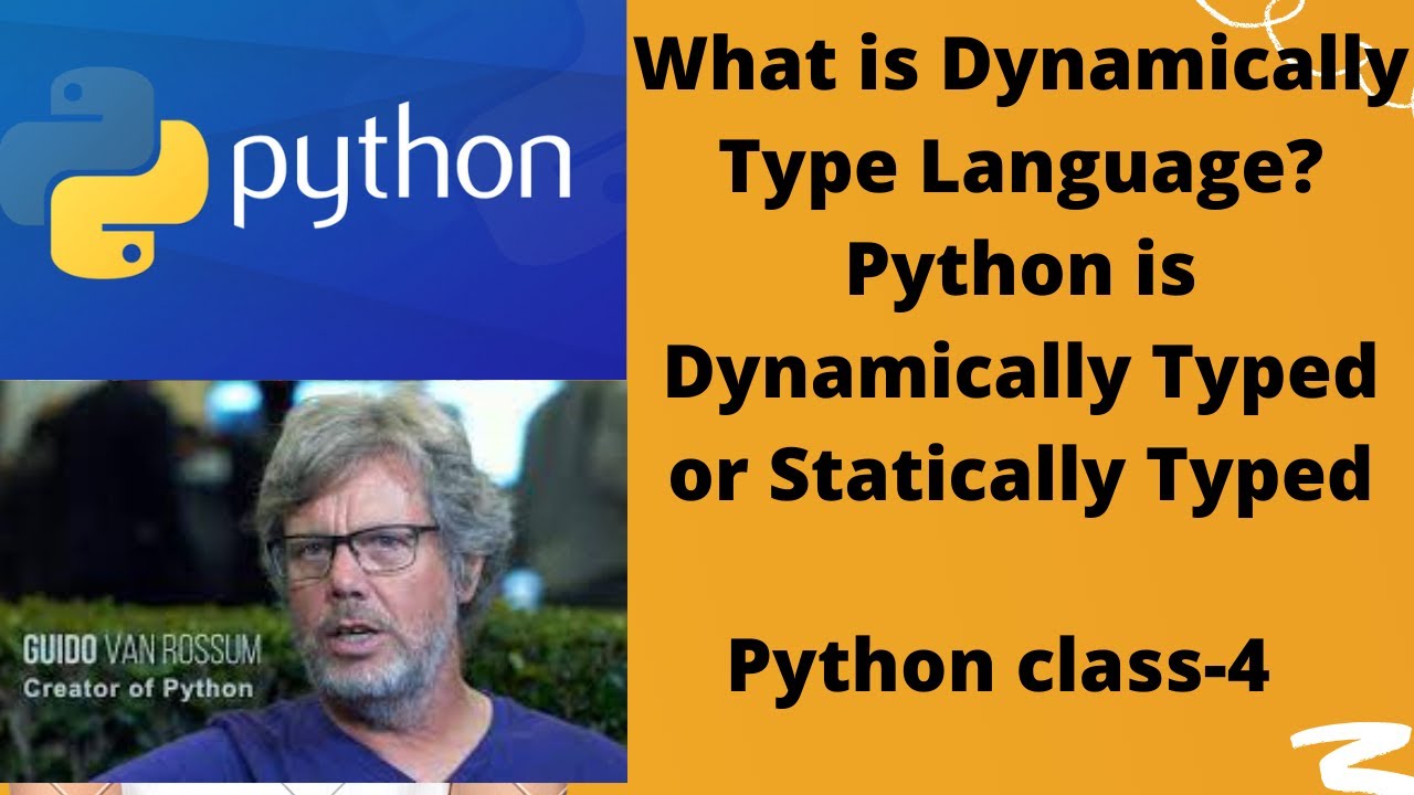 Python Is Dynamically Typed Language Or Statically Youtube