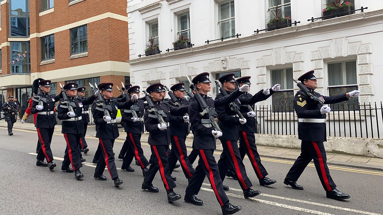 Royal Engineers Return To Barracks 13 5 2023 Youtube