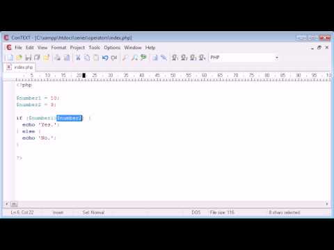Beginner Php Tutorial 21 Comparison Operators Youtube