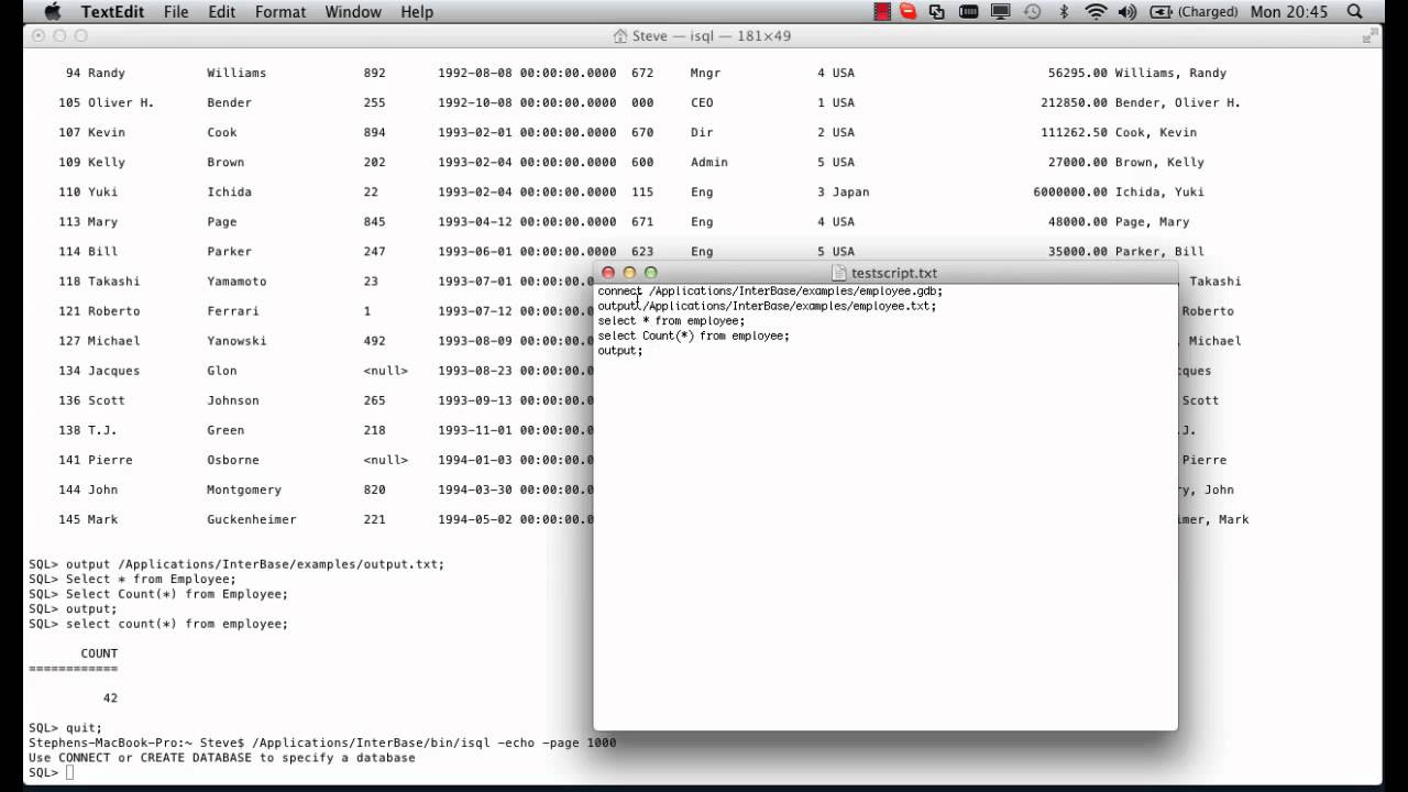 Interbase Database Introduction To Isql Youtube