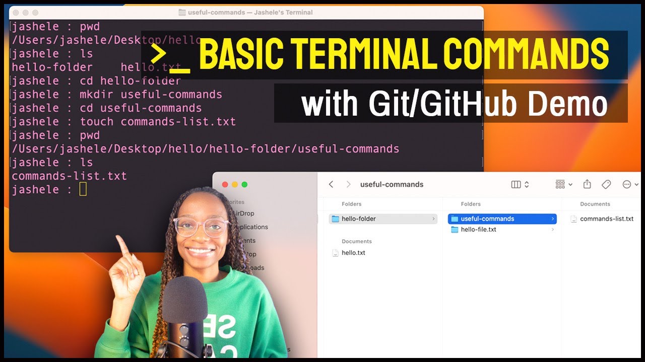 Useful Terminal Commands Git Github Youtube