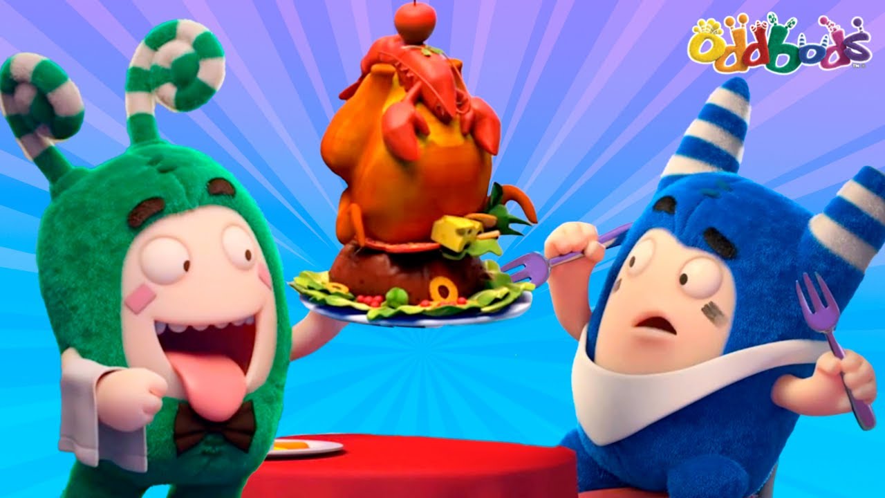Oddbods New At The Restaurant Funny Cartoons For Kids Go It