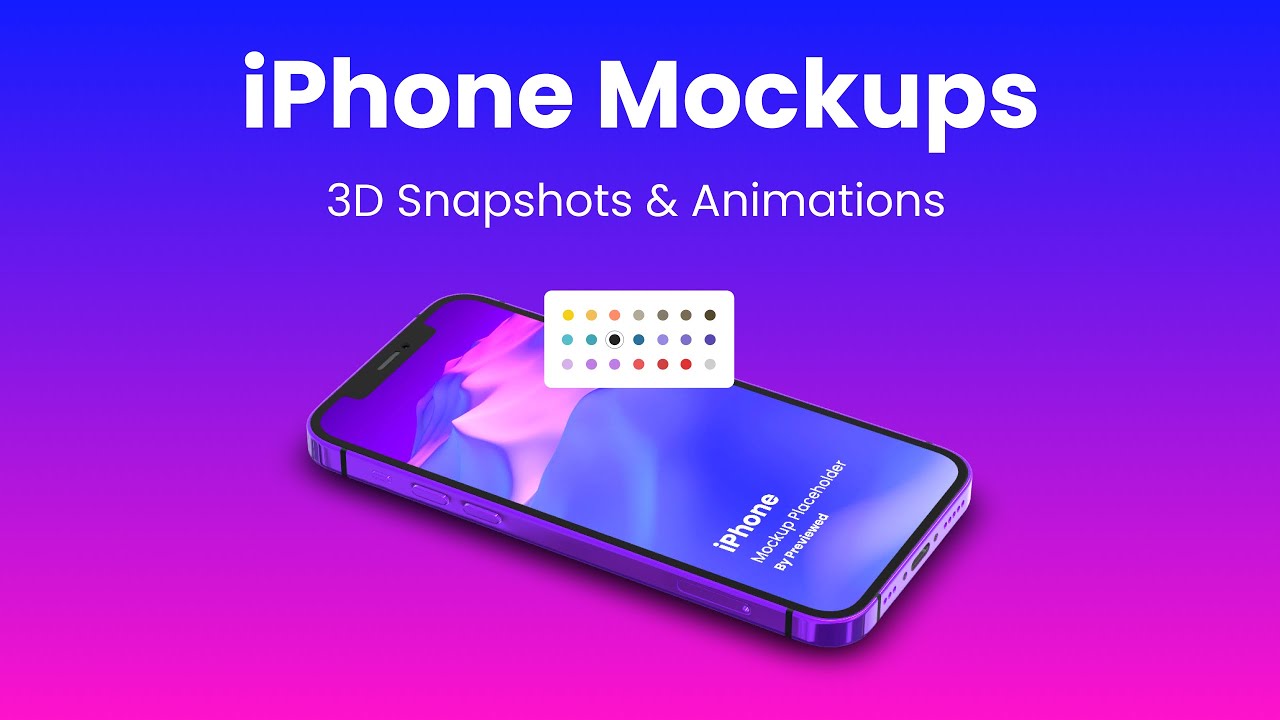 Create Awesome 3d Iphone Mockups In Under 2 Minutes Youtube