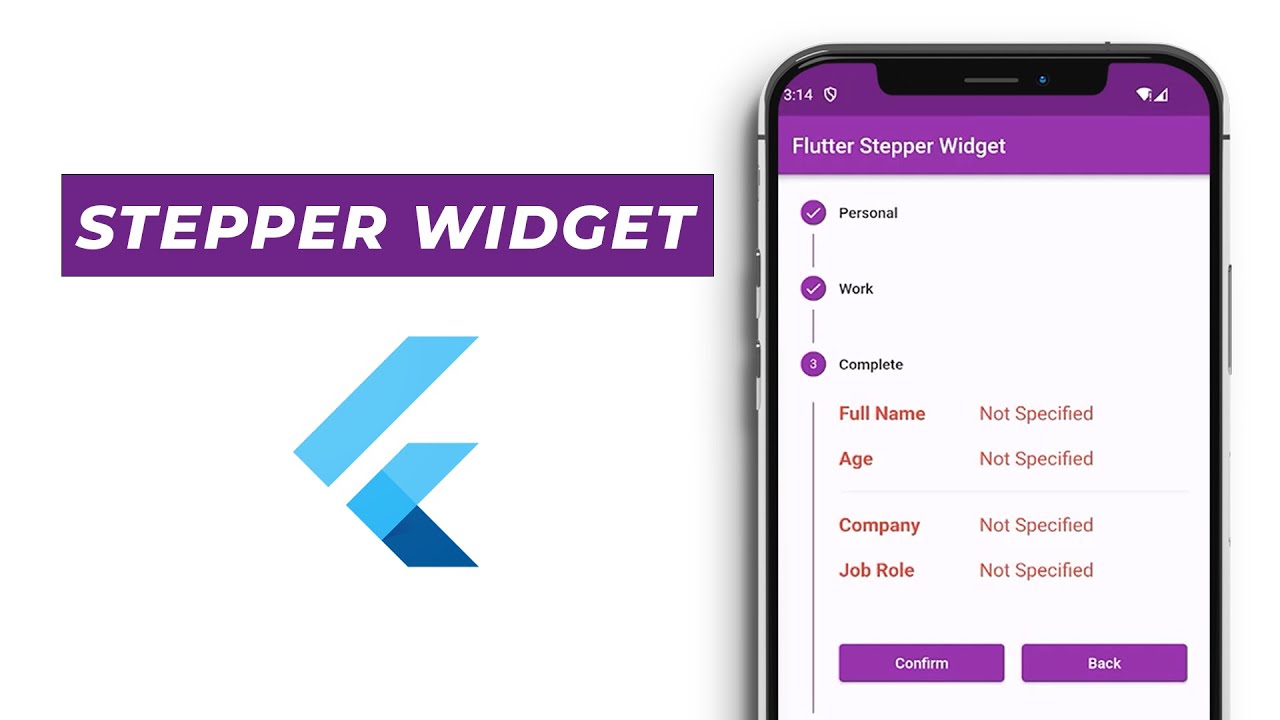 How To Create Multi Step Forms With Flutter Stepper Widget Youtube