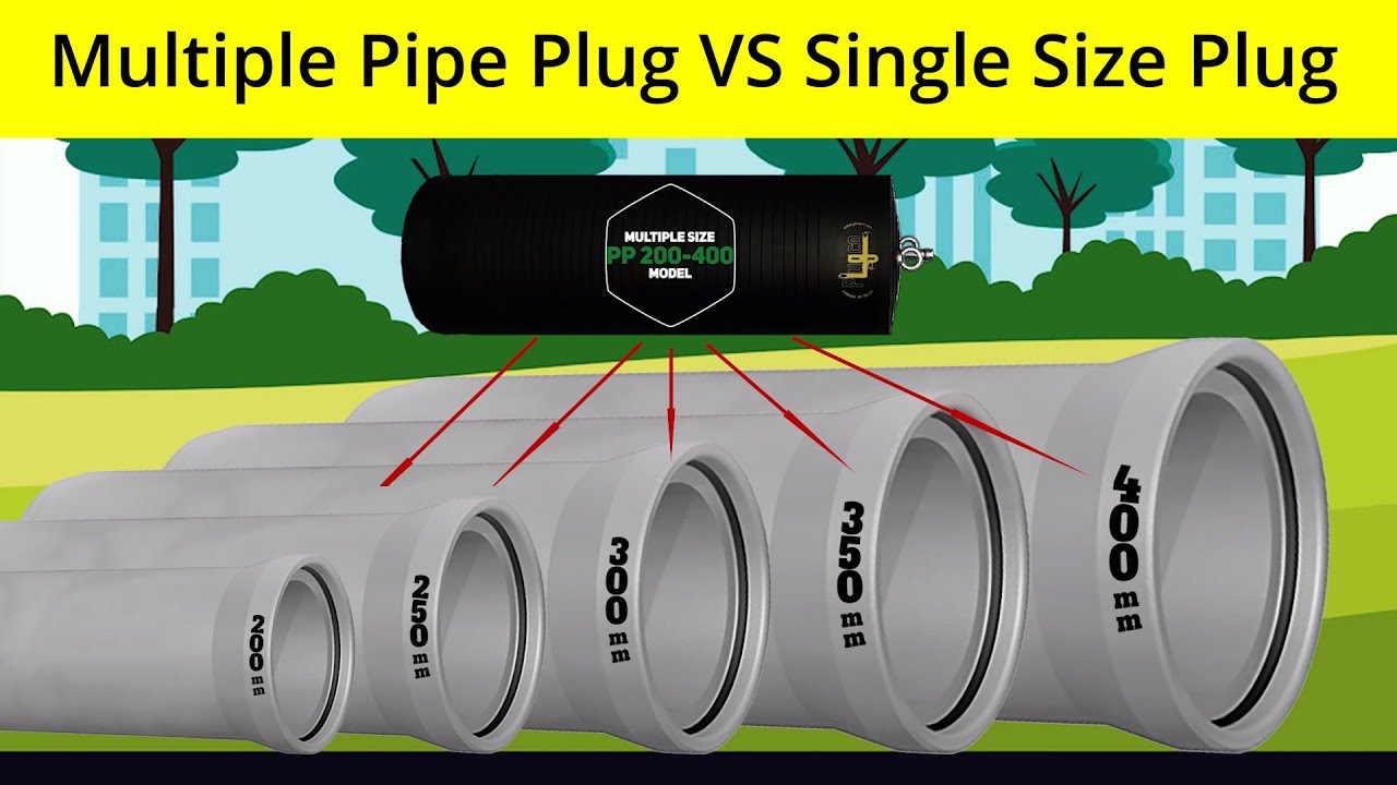 Plugco Multiple Pipe Plug Vs Single Size Plug Youtube