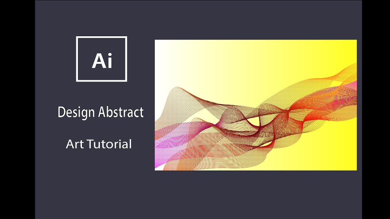 How To Create Abstract Wave Background In Adobe Illustrator Youtube