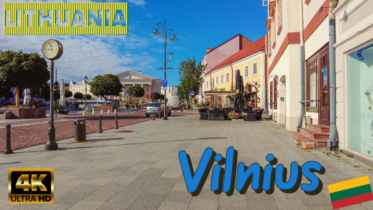 Vilnius Lithuania Walking Tour Summer Morning 4k 60fps Youtube