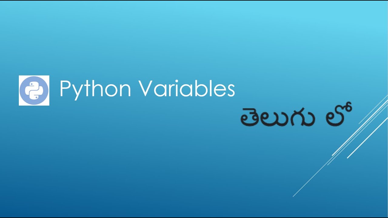 Python Variables In Telugu Youtube
