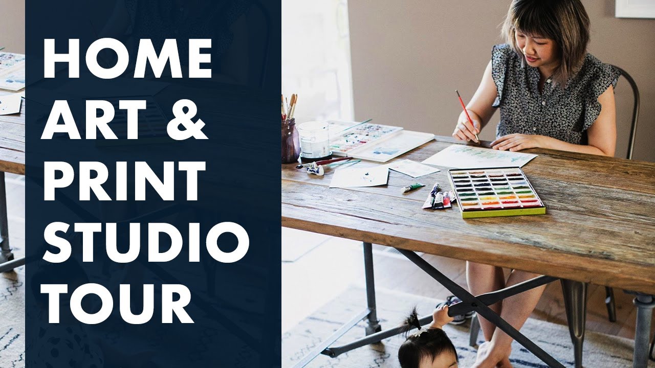 Home Art Print Studio Tour E Commerce Business 2019 Youtube