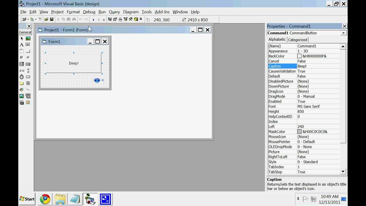 Visual Basic 6 0 Adding Sound To Buttons The Easiest Way Youtube